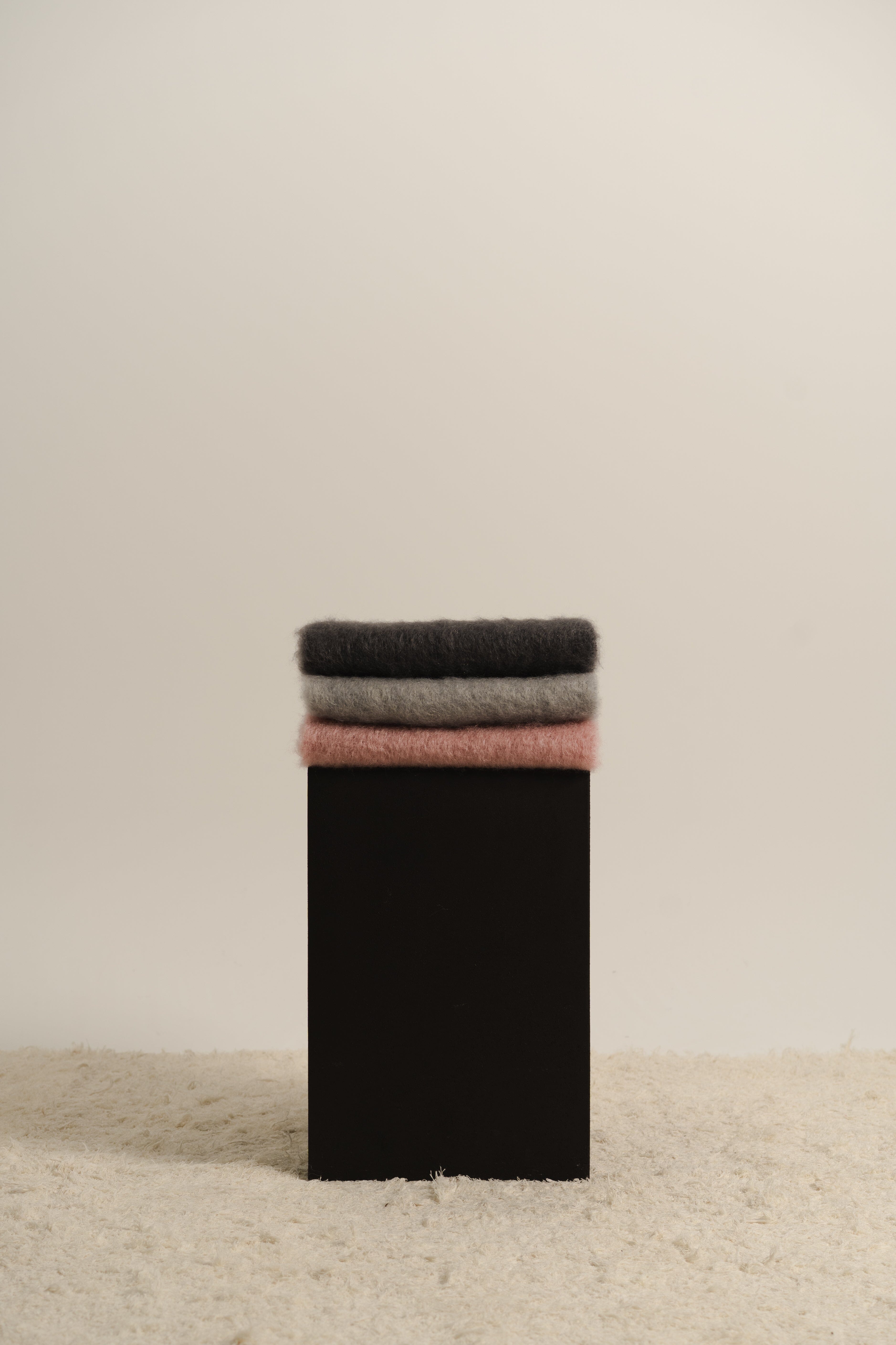 Bufanda de mohair color rosa empolvado – ES Fascinante