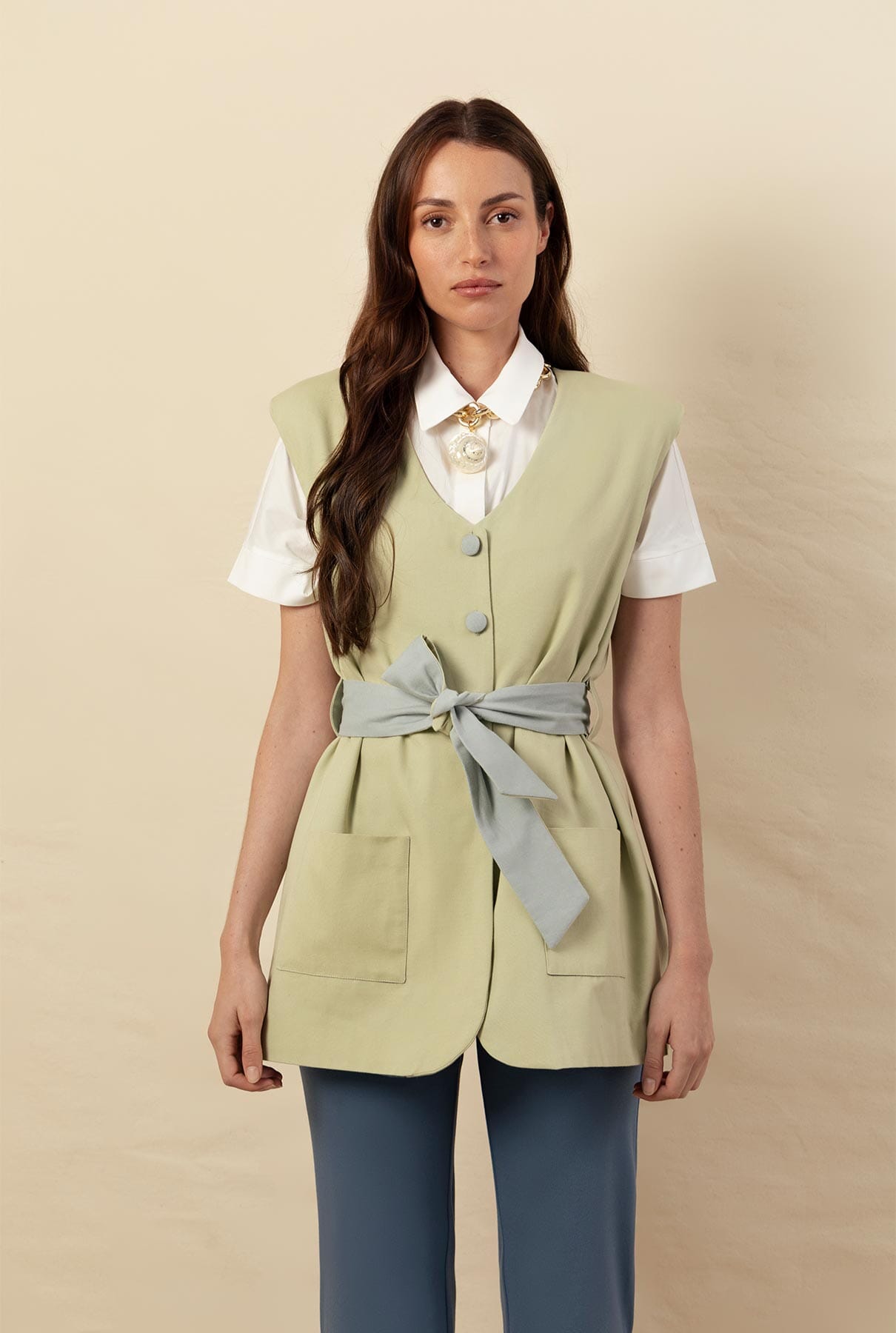 Chaleco Lina duo verde – ES Fascinante