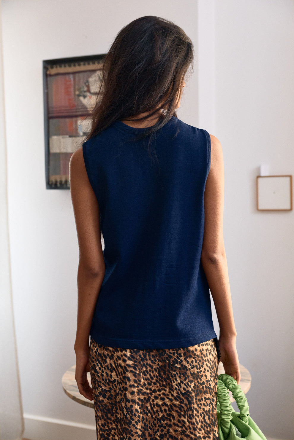 Ines Top Fringes Navy – ES Fascinante